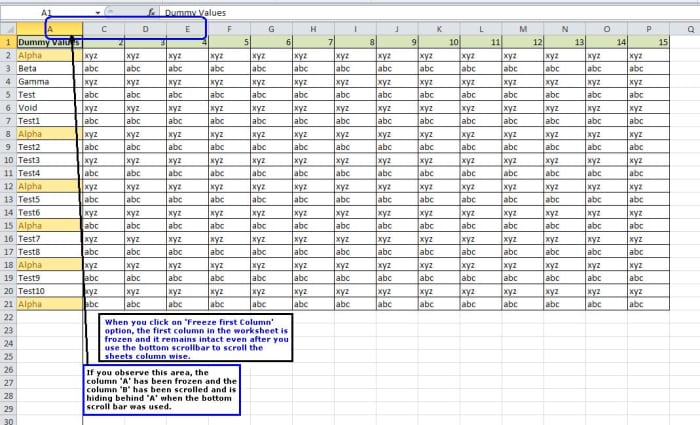 How To Freeze Columns Or Rows In An Excel Sheet HubPages