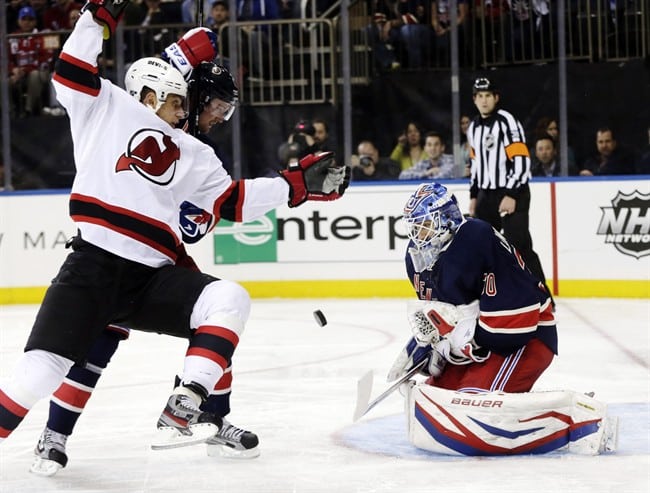 Rangers strike early and often, earn 4-1 victory that eliminates Devils ...