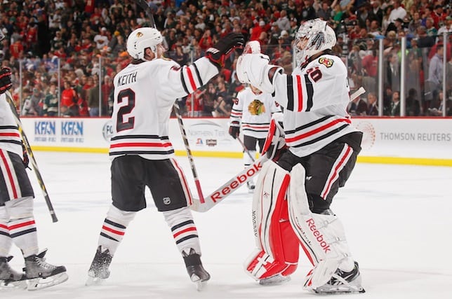 Wild throw kitchen sink at Hawks in Game 3; Hawks catch sink, still win ...