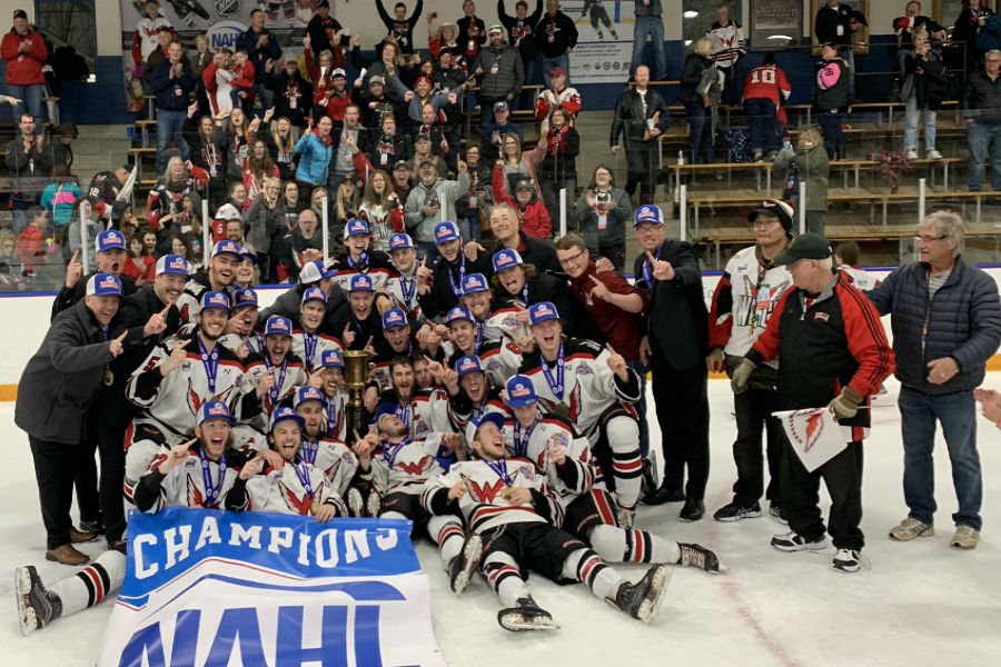 Champions: Son of mask for NAHL goaltender Matt Vernon