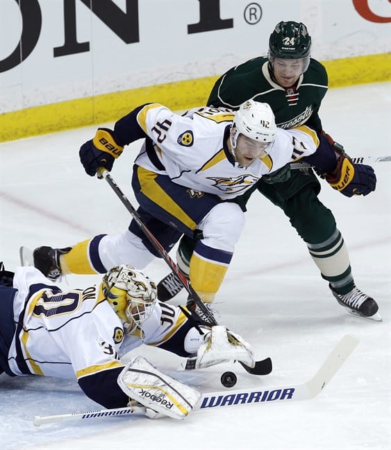 Smith, Weber score for Predators in barrage on Bryzgalov to beat ...