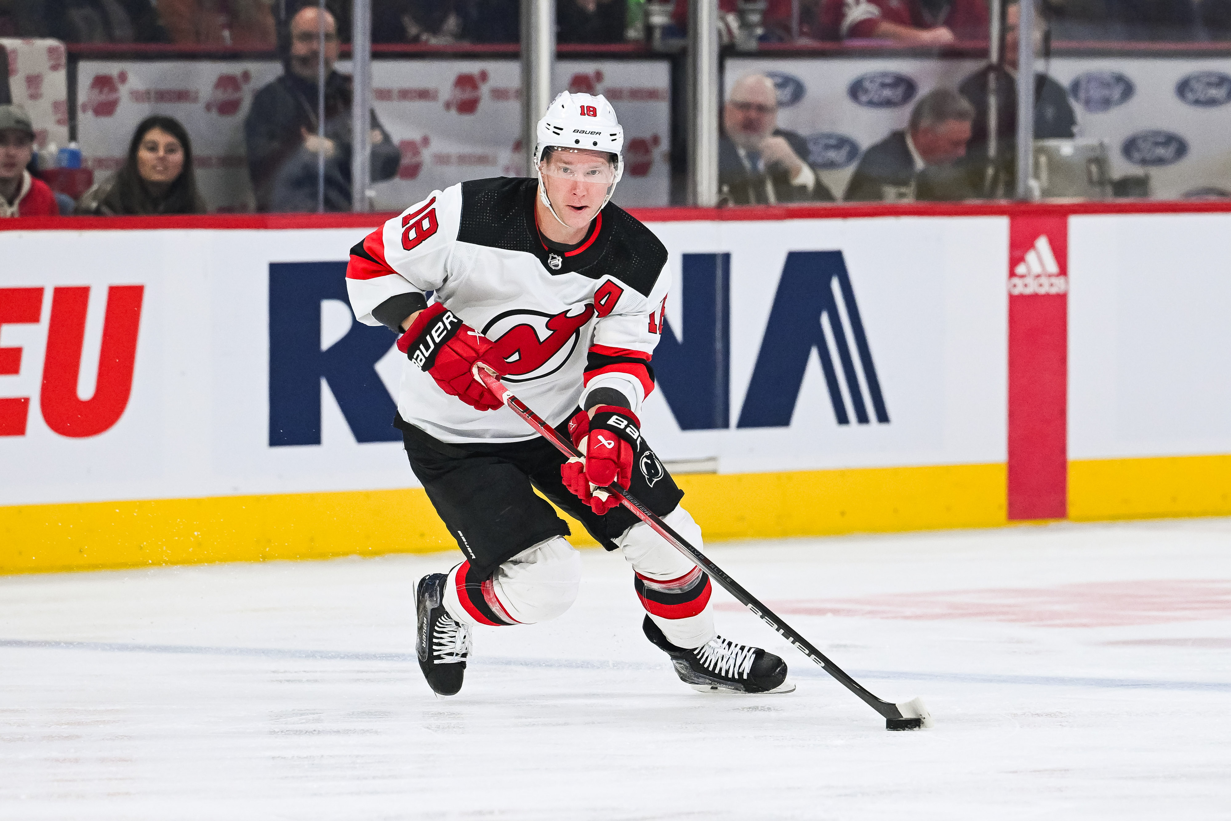 Devils' Palat Misses Practice With Lower-Body Injury