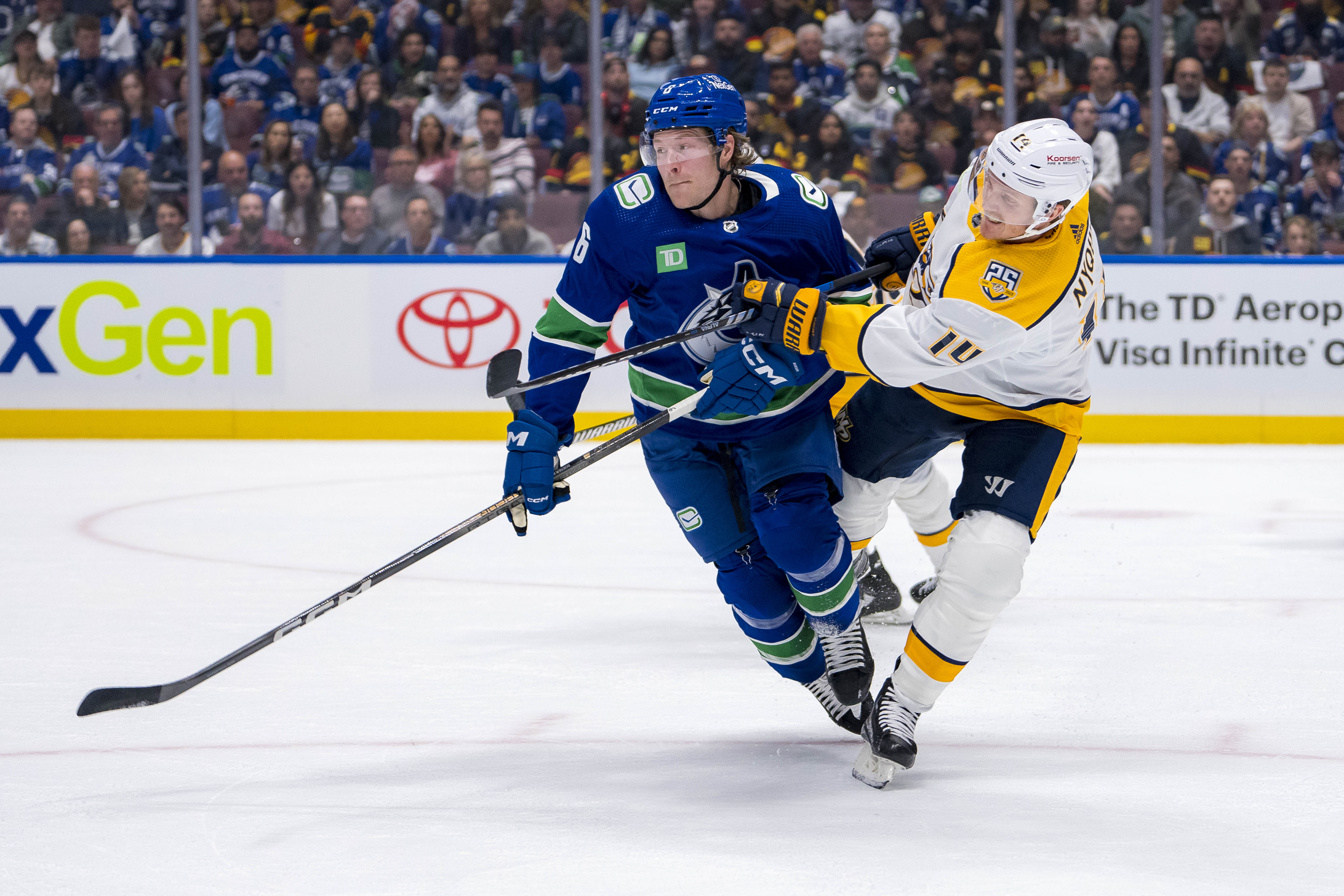 Podcast: Predators' Game 1 vs. Canucks Was Disappointing but Promising