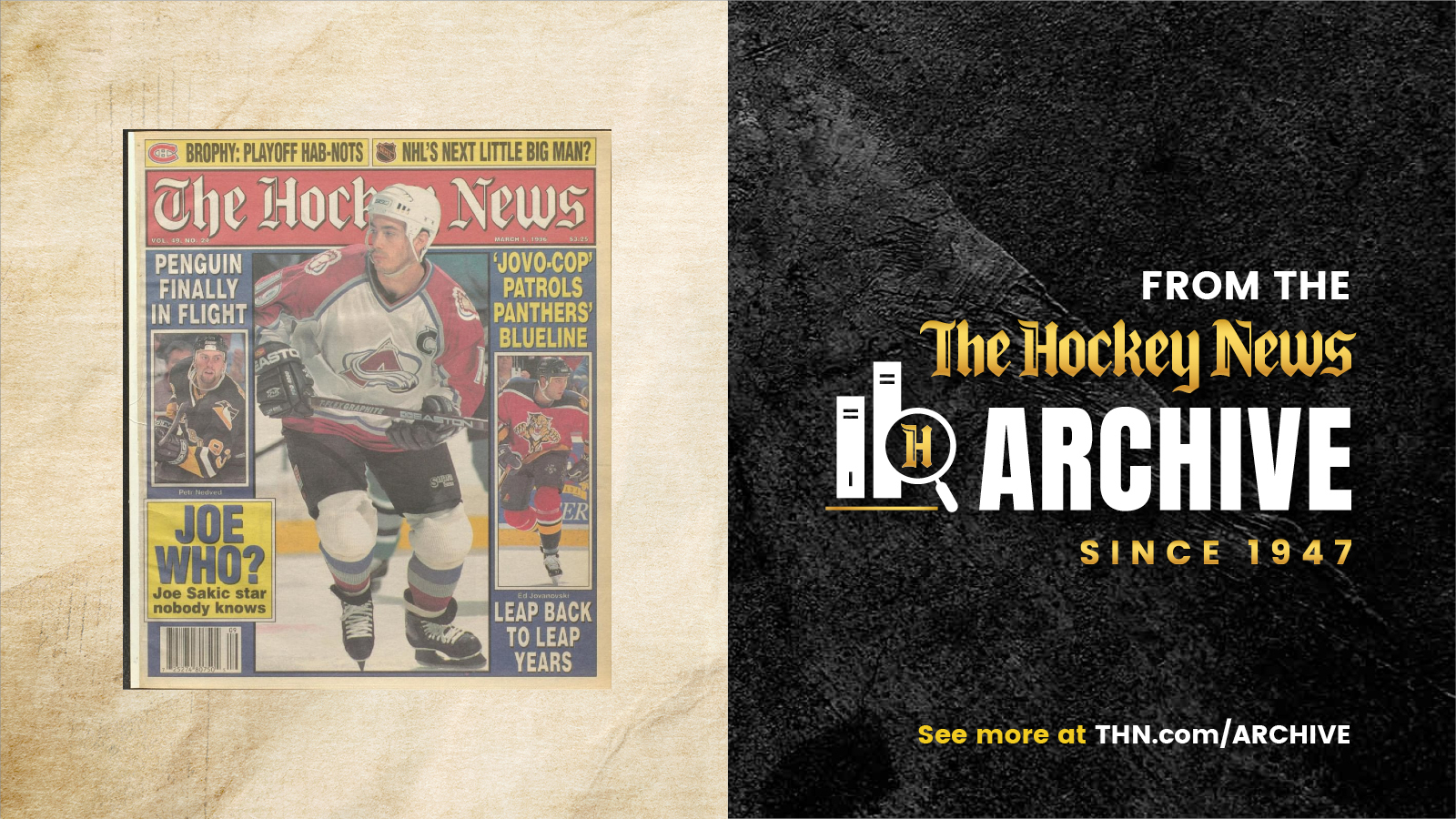 THN Archive: Joe Sakic described as 'one of the best fine-tuned ...
