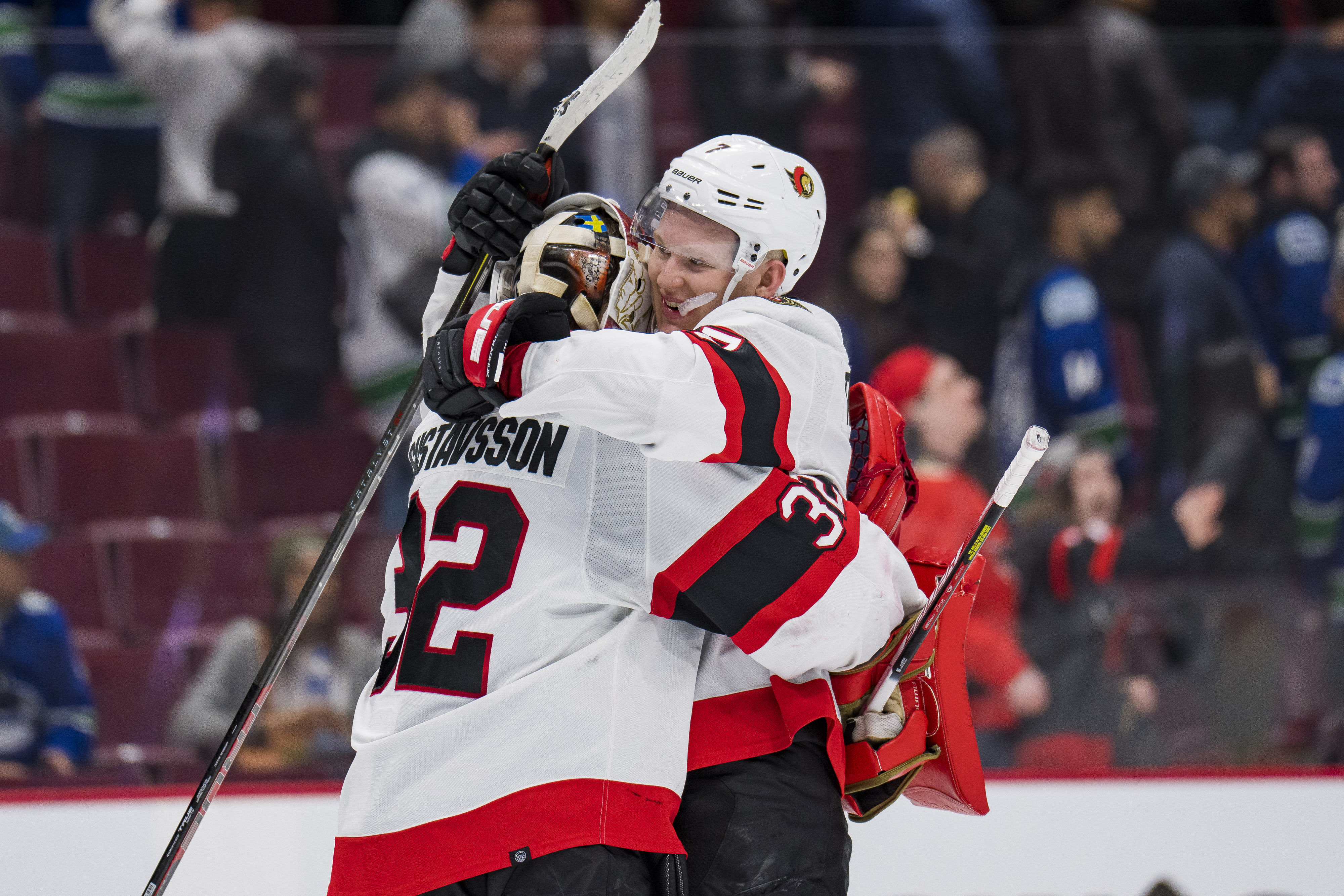 Former Ottawa Senators Goalie Filip Gustavsson Scores A Goal