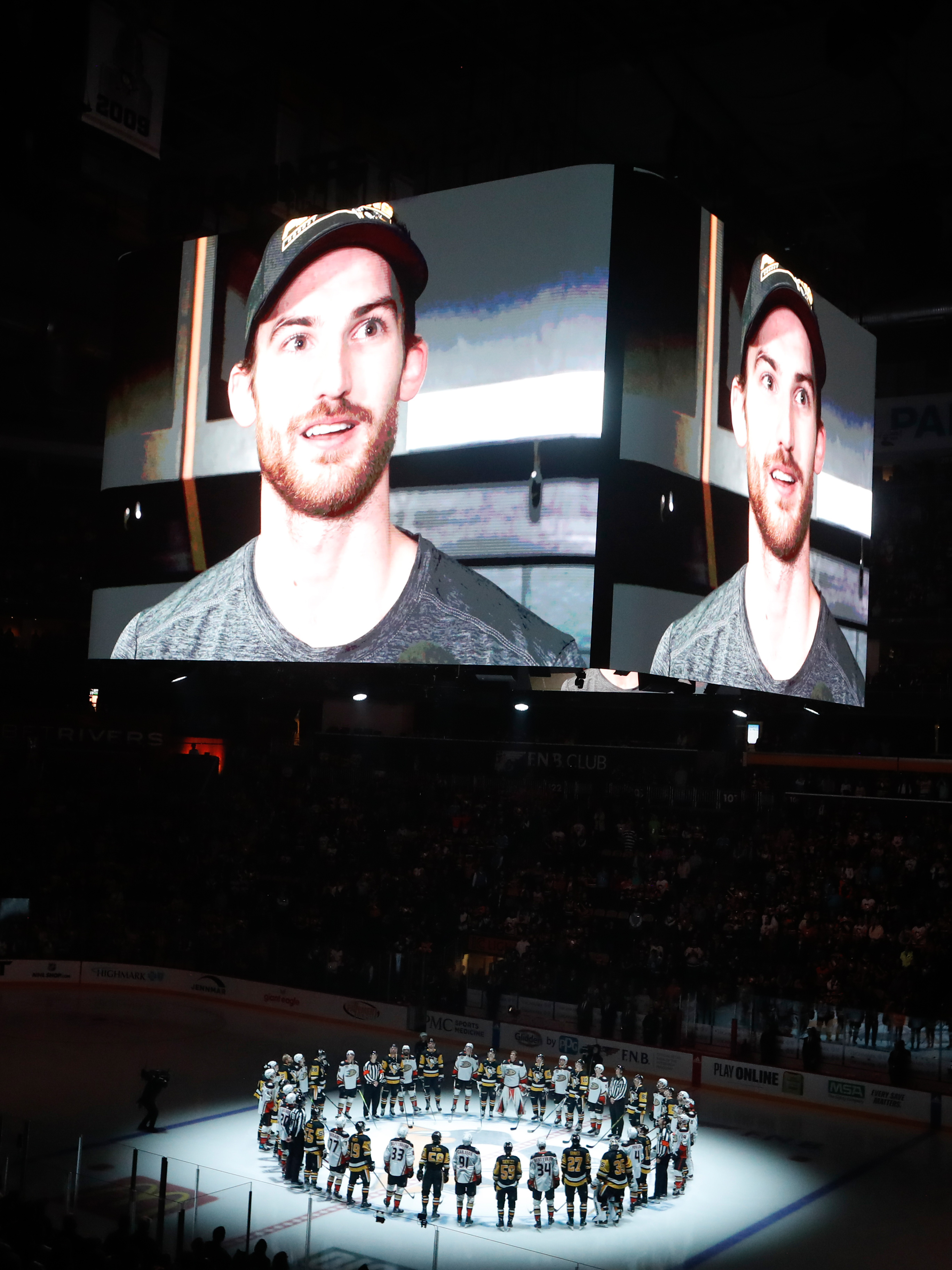 One Year Later: Nottingham Panthers Honor Adam Johnson With 47 Seconds ...