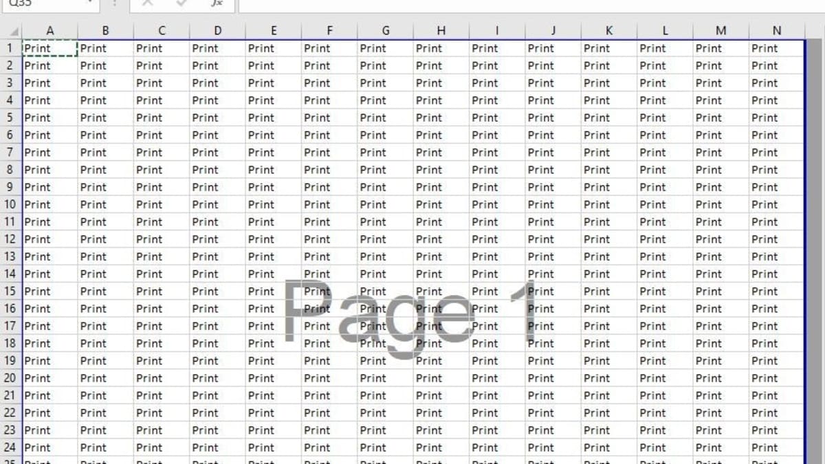 How to Fix Part or Full Excel Spreadsheet Page Not Printing - TurboFuture