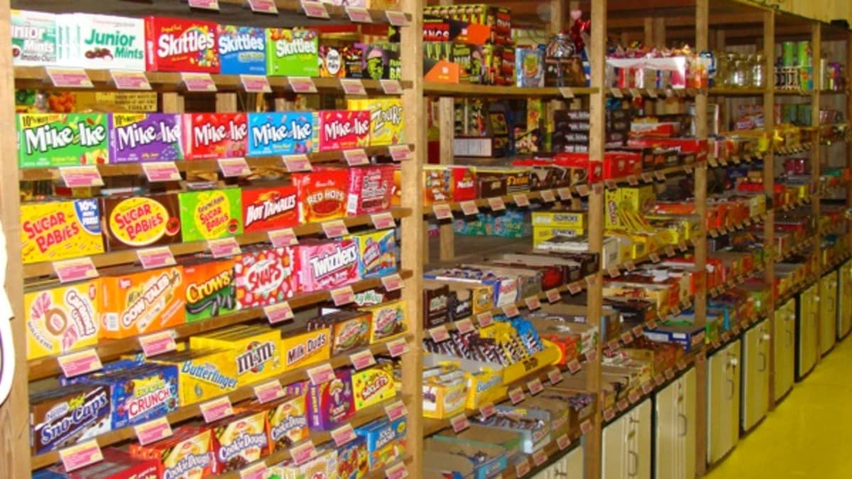 Candy warehouses store