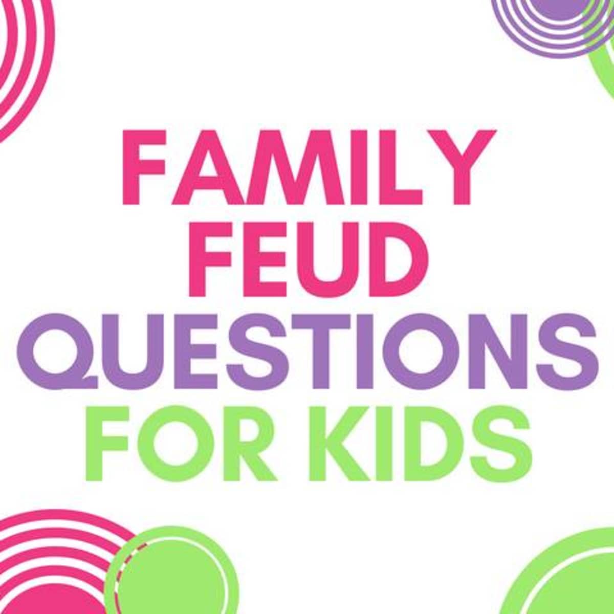 Family Feud Questions For Kids Freeloadscar Family Feud Questions For Kids Freeloadscar