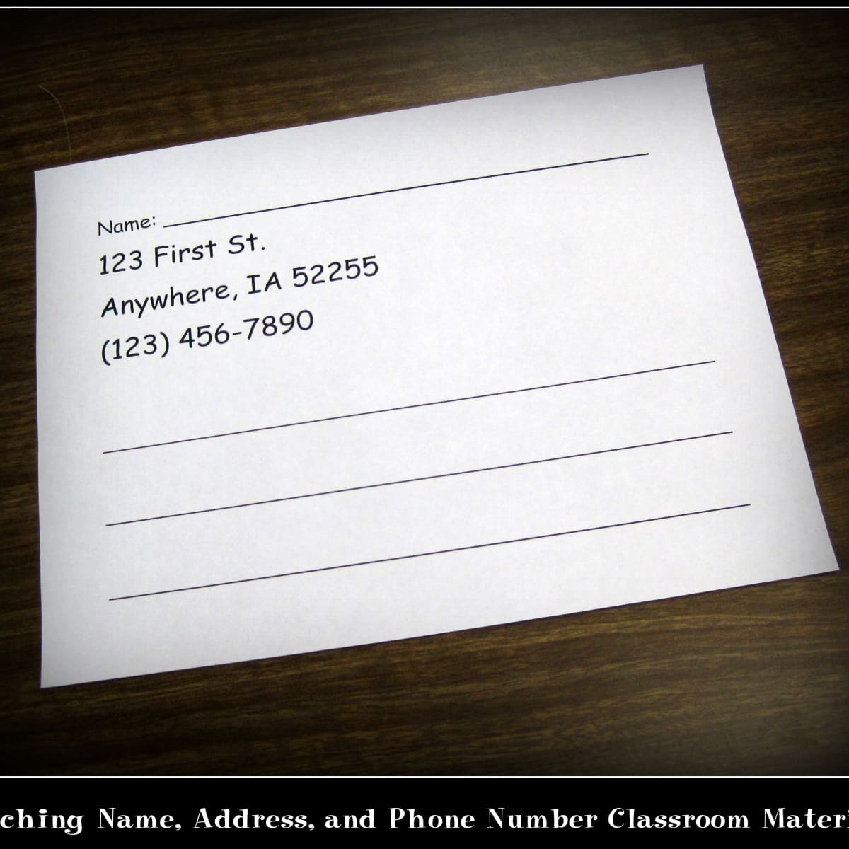 teaching-name-address-and-phone-number-classroom-materials-hubpages