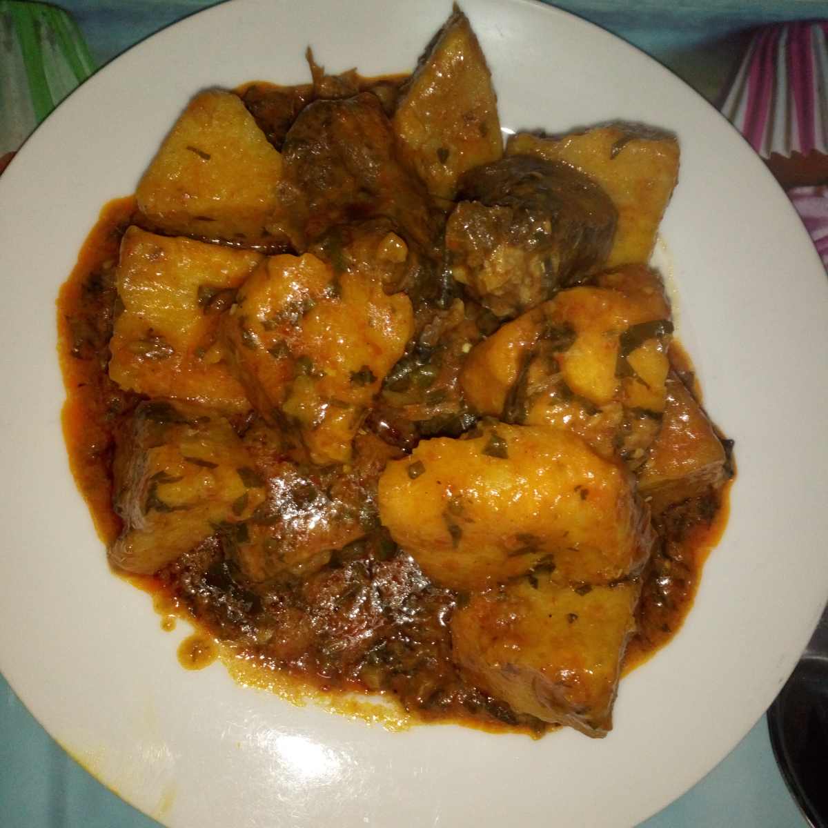 how to cook chicken yam porridge