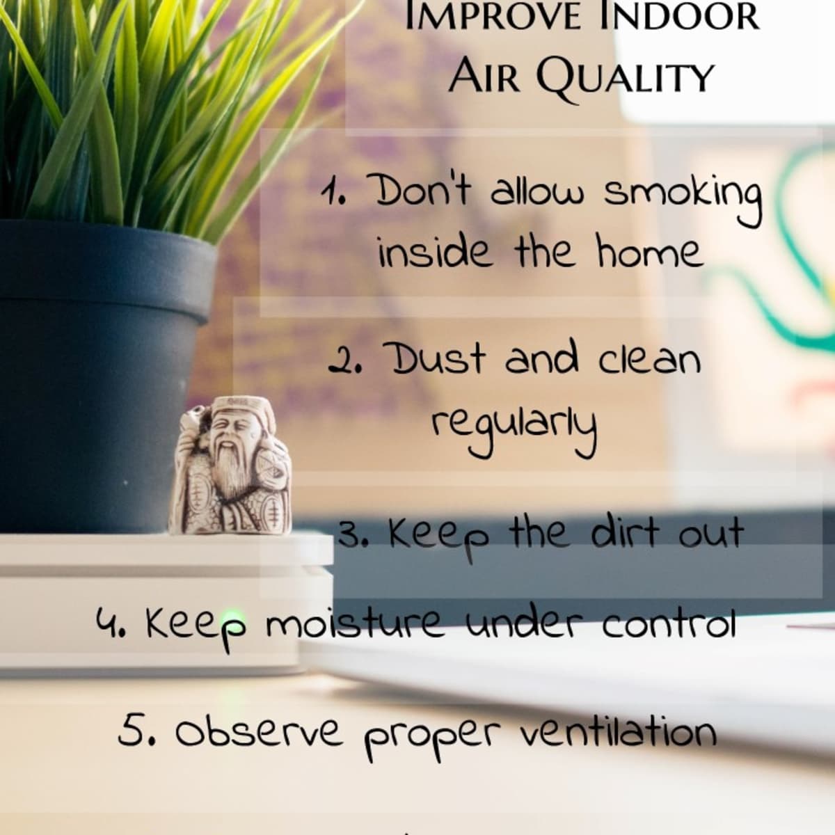 Ways to purify air in home store