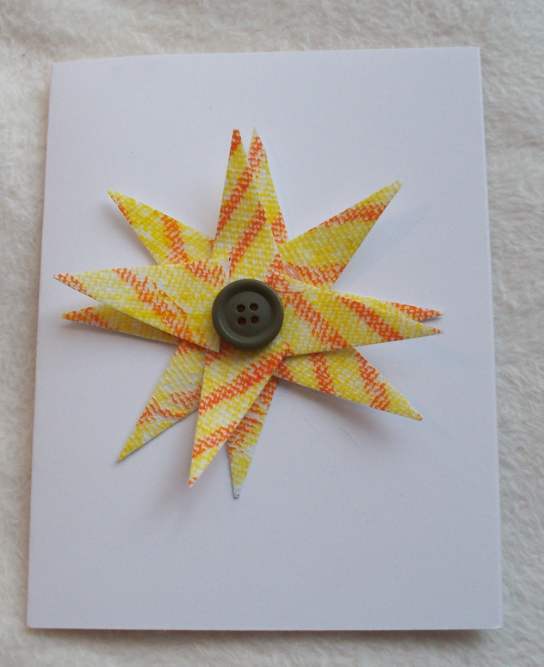 How to Make a Paper Towel Flower Greeting Card - HubPages