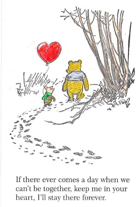 Printable Classic Winnie-the-Pooh Friendship Greeting Cards to Color ...