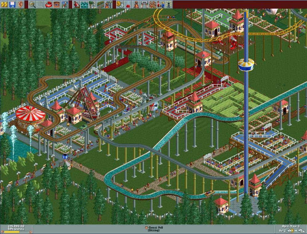 How to Start Your Park in "RollerCoaster Tycoon" - HubPages