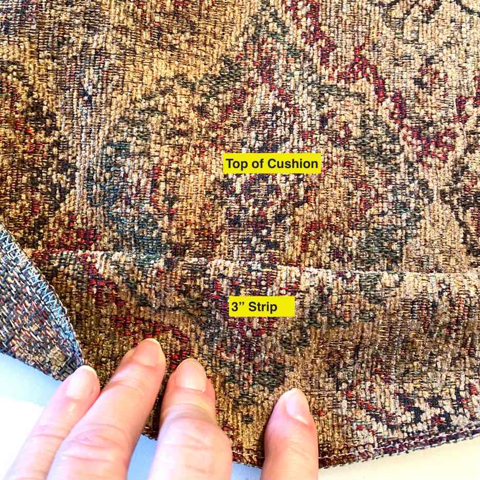 How to Make a Boxed Edge Bench Cushion Using Upholstery Fabric and Poly ...