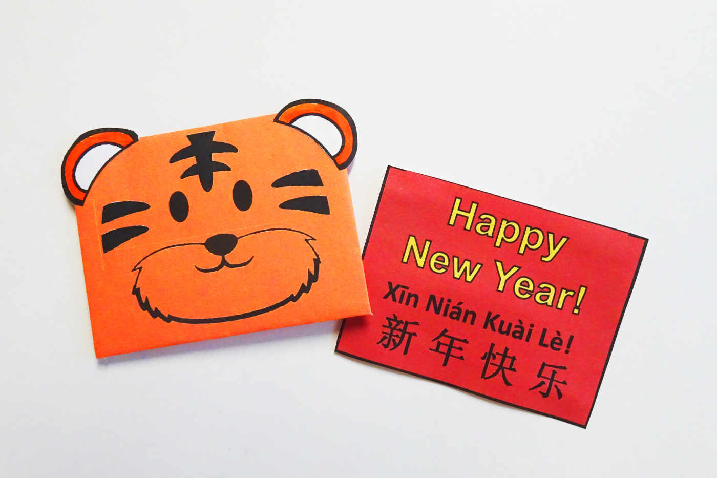 Year of the Tiger Crafts: Printable Kid Projects for Chinese New Year ...