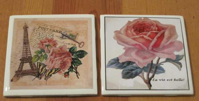 How to Make Ceramic Tile Coasters From Napkins or Photos - HubPages