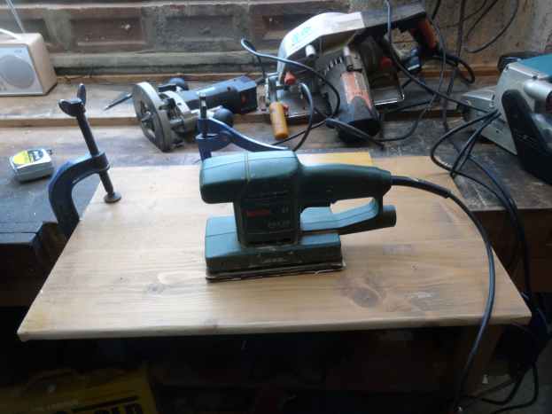 Upcycling Folding Bed Table from Hardboard Top to Solid Pine Wood Table ...