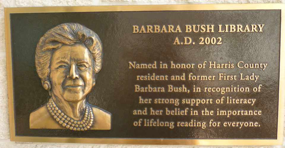 Barbara Bush Library in Spring, Texas: In Honor of Robin and Literacy ...