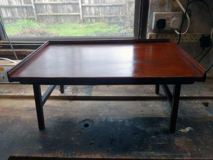 Upcycling Folding Bed Table from Hardboard Top to Solid Pine Wood Table ...