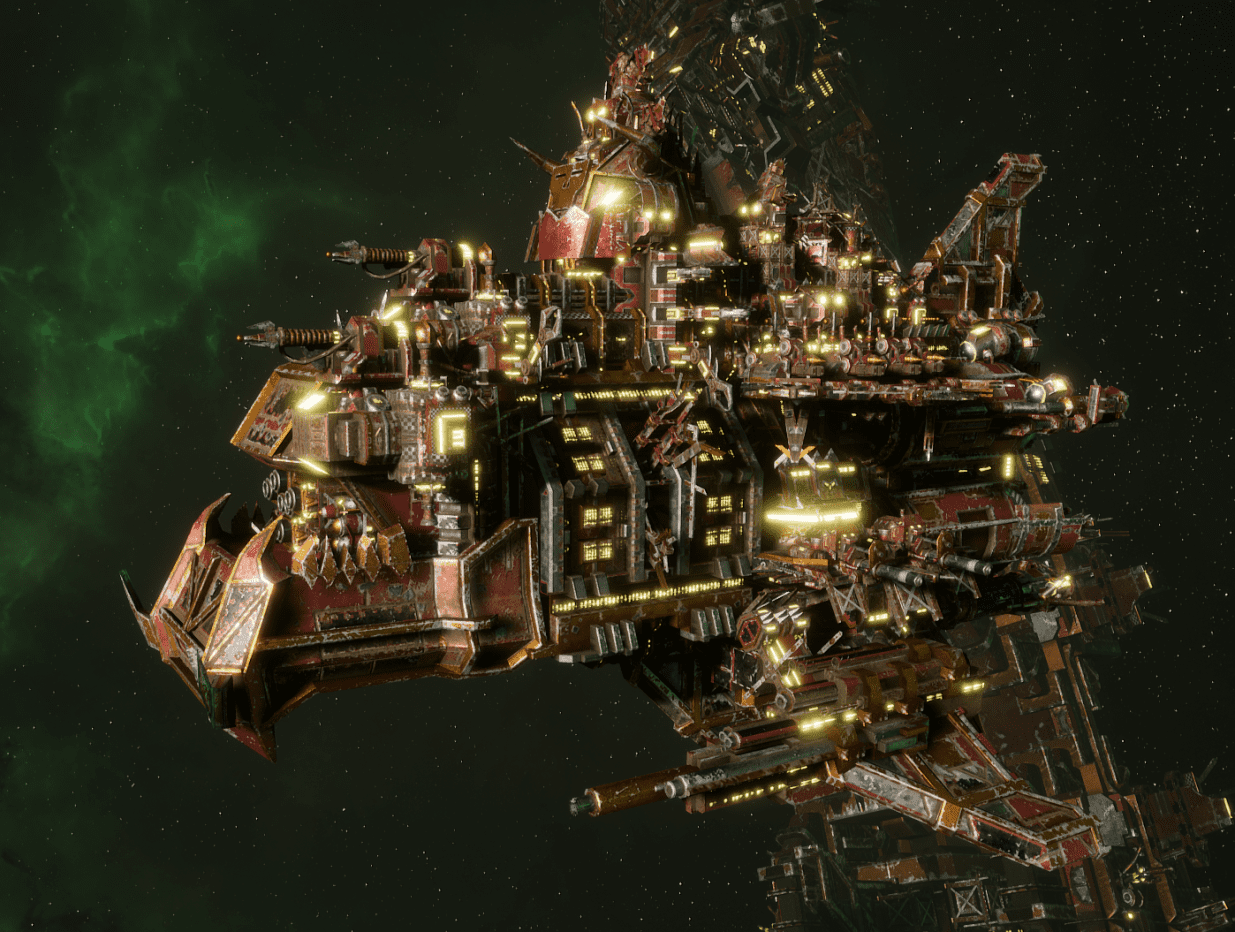 "Battlefleet Gothic: Armada II" - Space Orks Battle Cruisers [Advanced ...