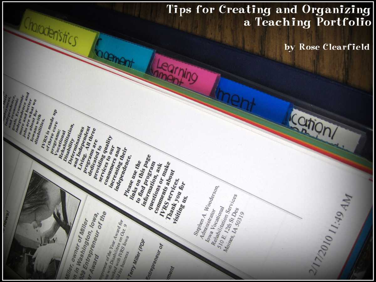 professional teaching portfolio development