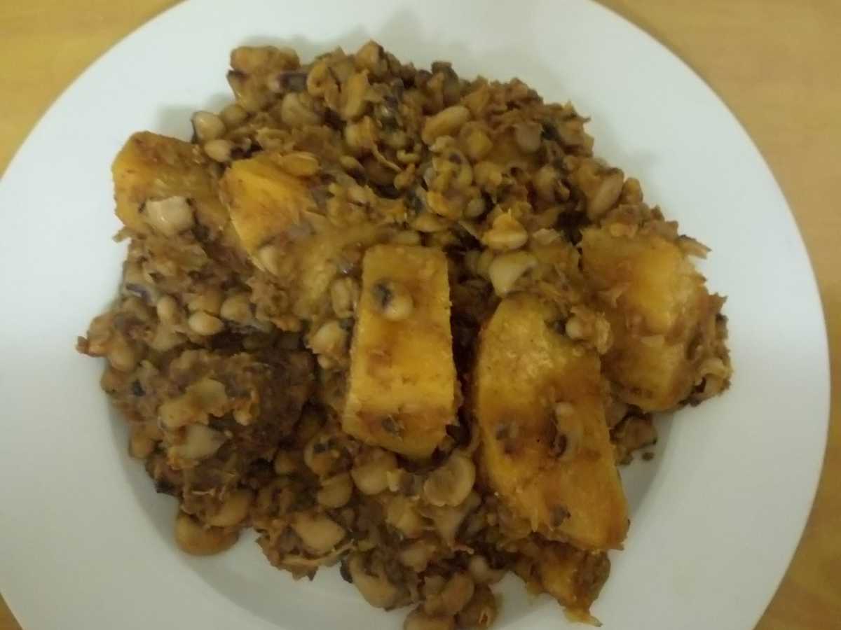 how to cook porridge beans and potato