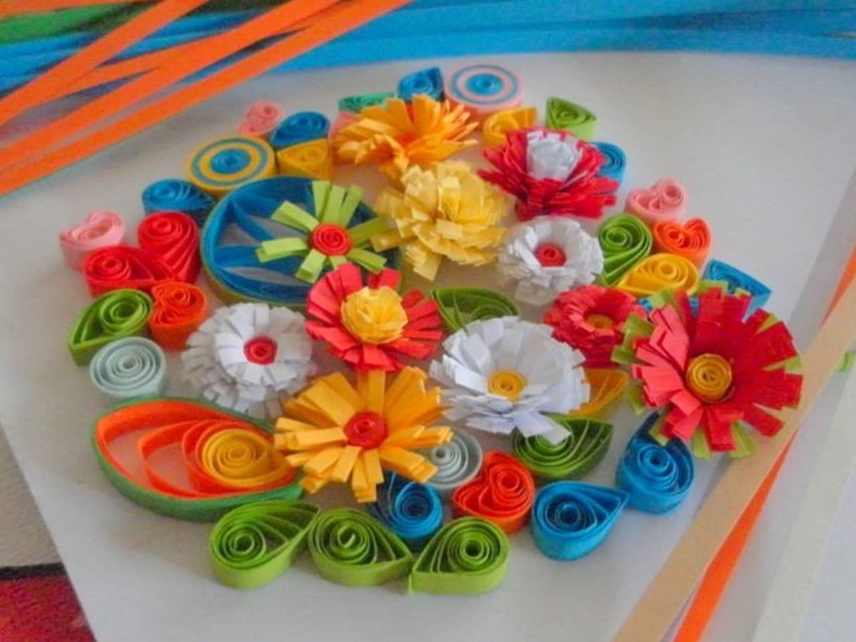 Paper Quilling How to Make Fringed Flowers for Quilled Designs and Projects HubPages