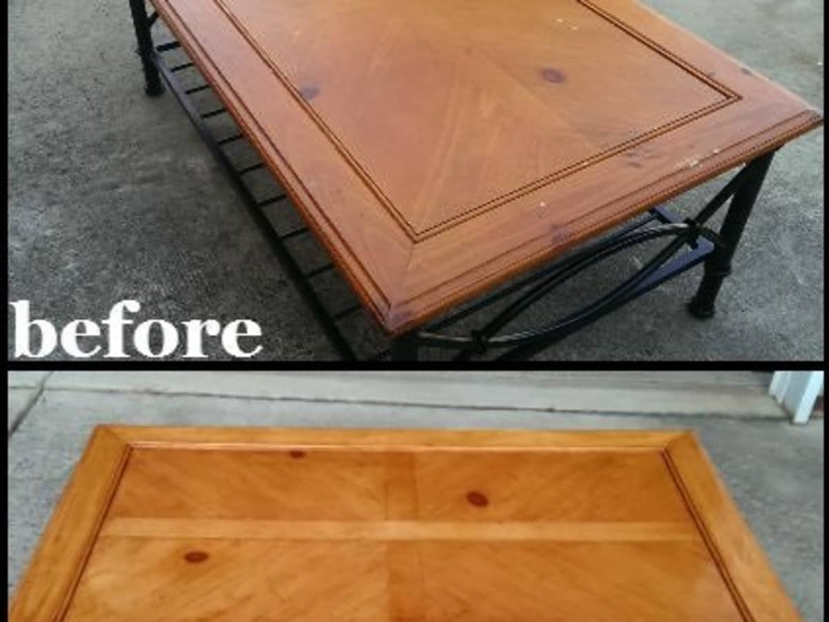 Sanding a coffee table store