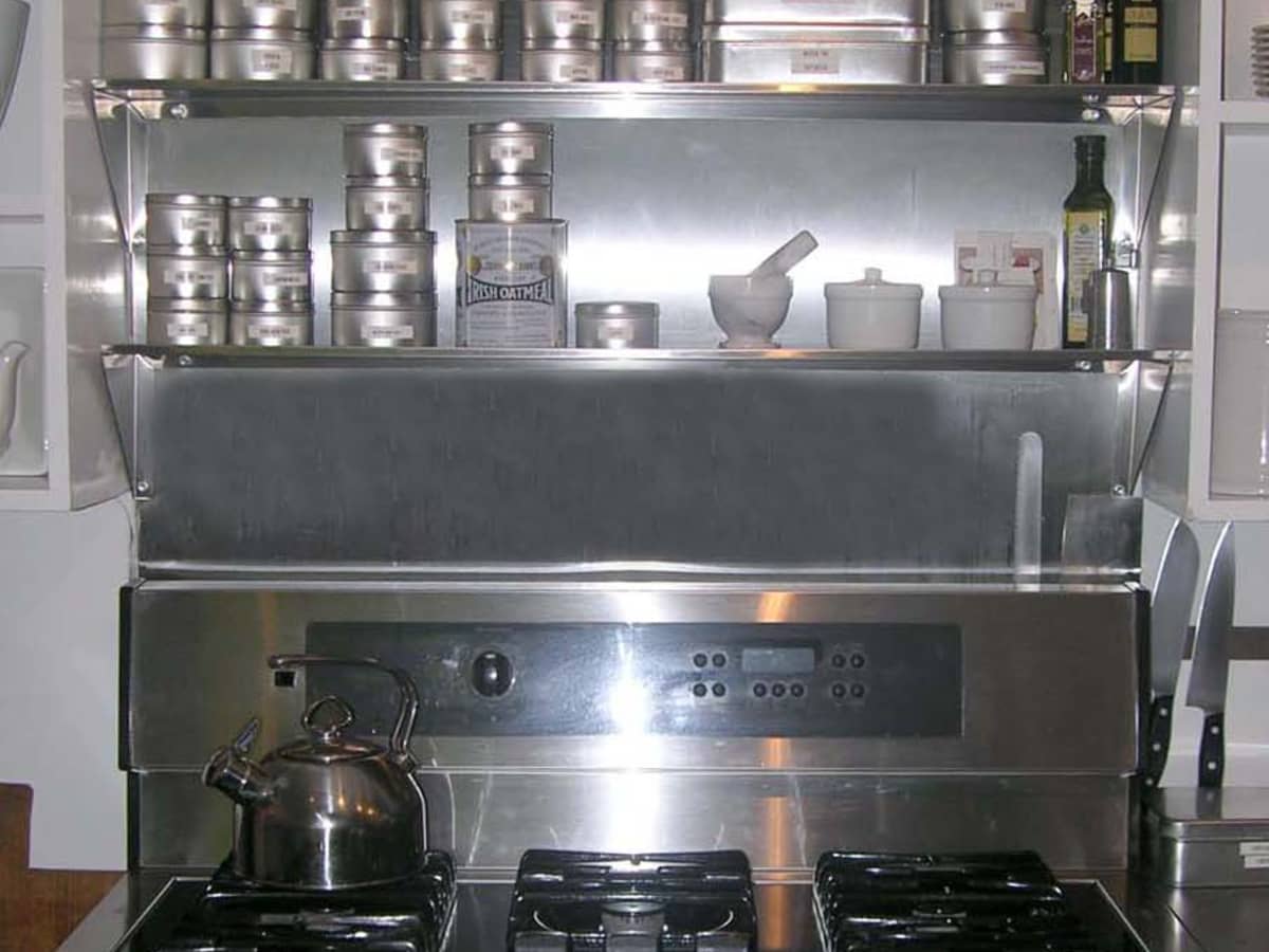 Using Over The Range Stainless Steel Shelves To Store Your Spices And Make The Most Of A Small Kitchen. HubPages