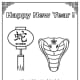Printable Coloring Pages for Chinese New Year: "Year of the Snake ...