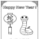 Printable Coloring Pages for Chinese New Year: "Year of the Snake ...