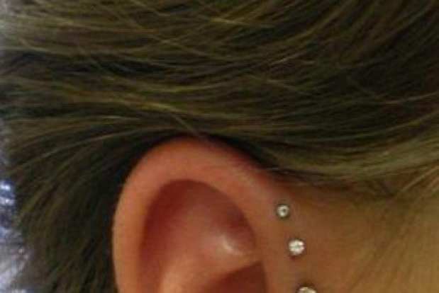 dermal ear piercing
