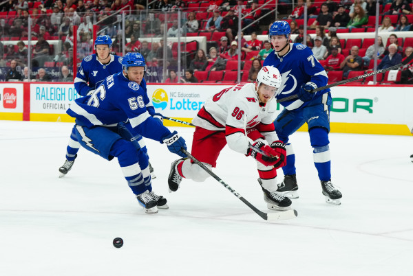 Lightning Sporting Unique Lineup Against Hurricanes