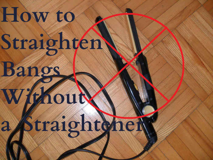 4 Ways to Straighten Bangs Without a Straightener - HubPages
