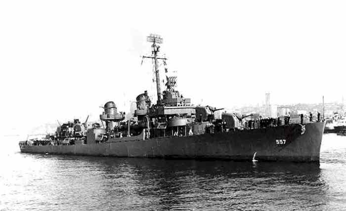 World War II History: Destroyer USS Johnston Attacks Battleships and ...