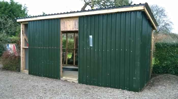 How to Build a Low-Maintenance Garden Storage Shed From Steel Cladding ...