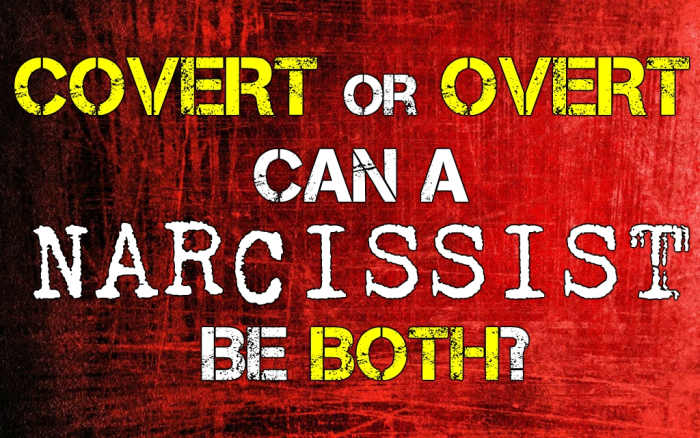 Covert or Overt: Can a Narcissist Be Both? - HubPages