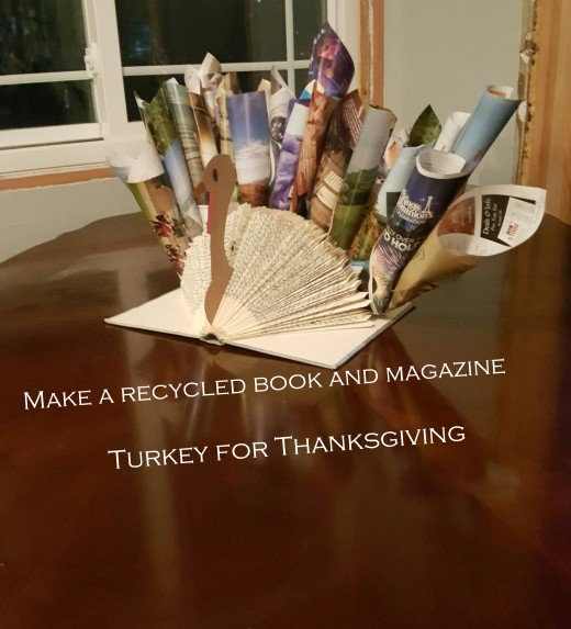 Adorable DIY Recycled Book and Magazine Turkey for Thanksgiving - HubPages