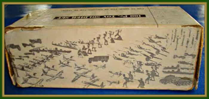 Vintage 100-Piece Toy Soldier Set With Footlocker Storage Box by Lucky ...