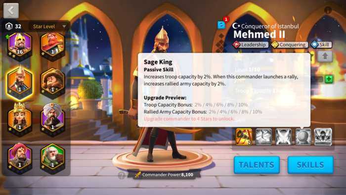 Ultimate Mehmed II Talent Tree Build Guide in "Rise of Kingdoms" - HubPages
