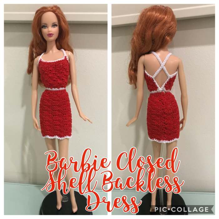Barbie Closed-Shell Backless Dress (Free Crochet Pattern) - HubPages