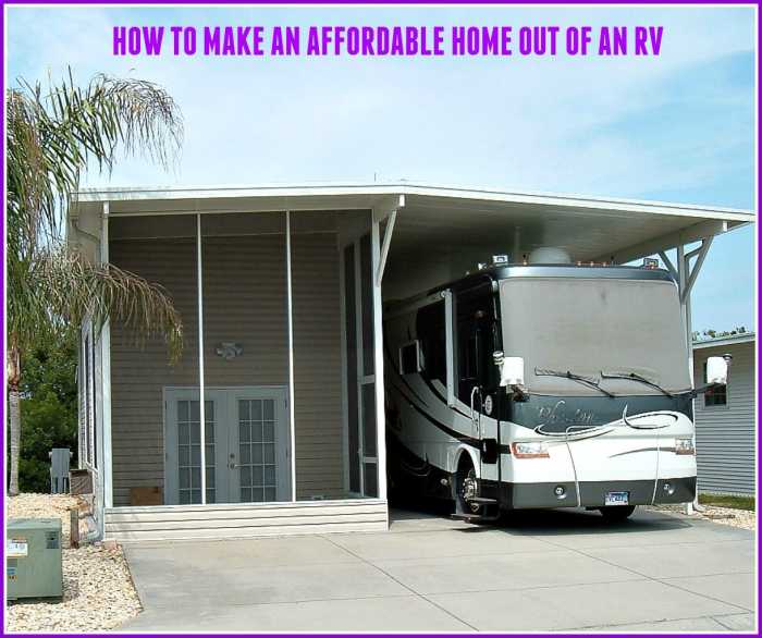 How to Make an Affordable Home out of an RV - HubPages