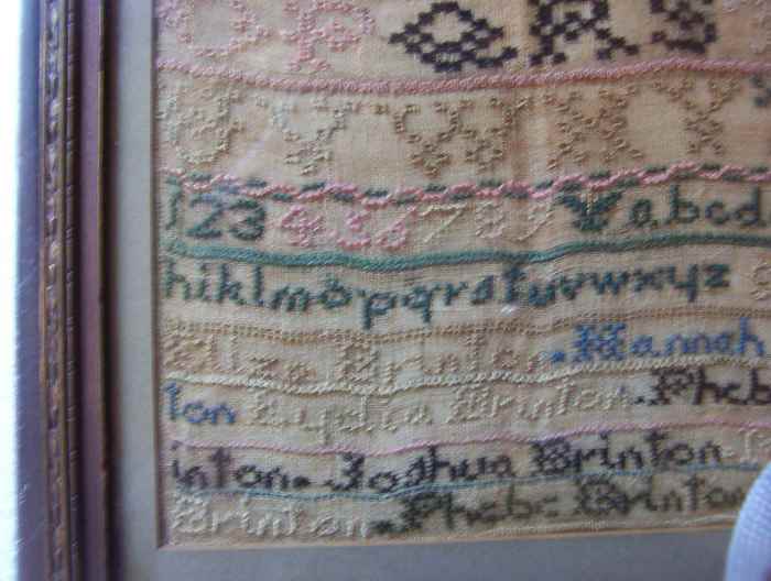 Antique Needle Work: An 18th Century Sampler - HobbyLark