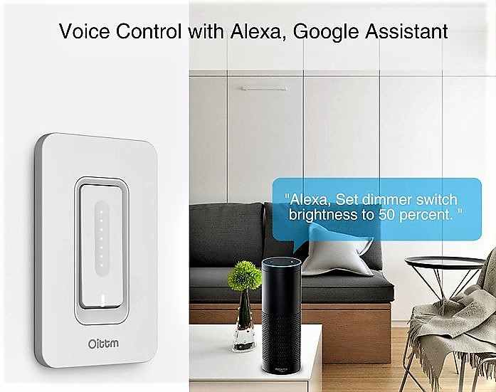 Review of Oittm Smart Dimmer Light Switch (Works With Amazon Alexa and ...