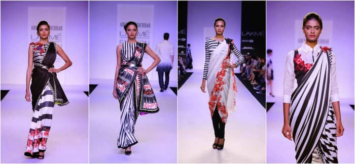 LFW Style Inspiration: 8 Funky Fusion Designer Saree Drapes - HubPages
