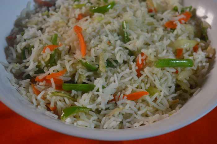 Chinese-Style Vegetable Fried Rice Recipe - Delishably