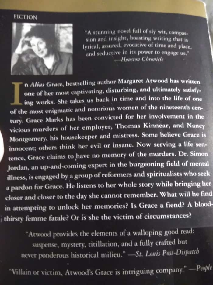 Book Review: "Alias Grace" by Margaret Atwood - HubPages