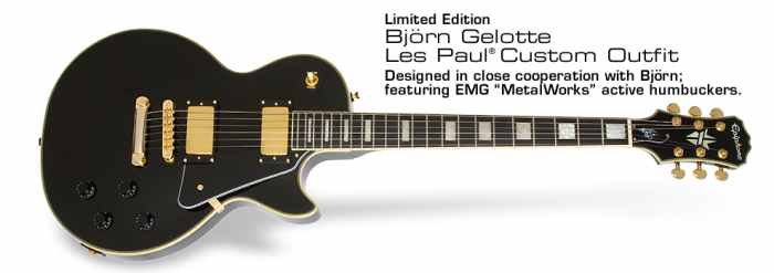 Epiphone Signature Series Les Paul Custom Guitars: Bjorn Gelotte vs ...